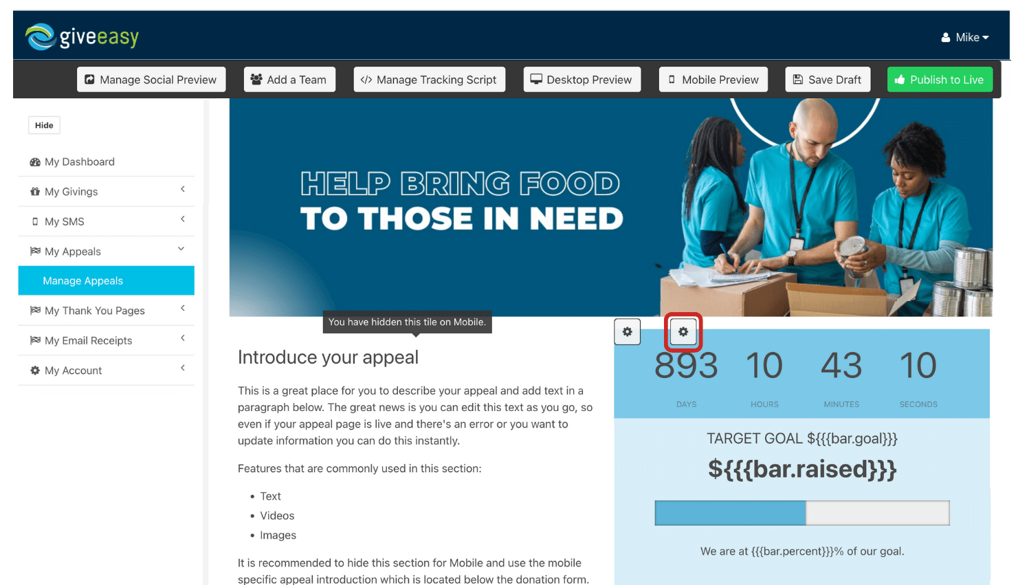 How To Edit The Countdown Timer Feature – GiveEasy