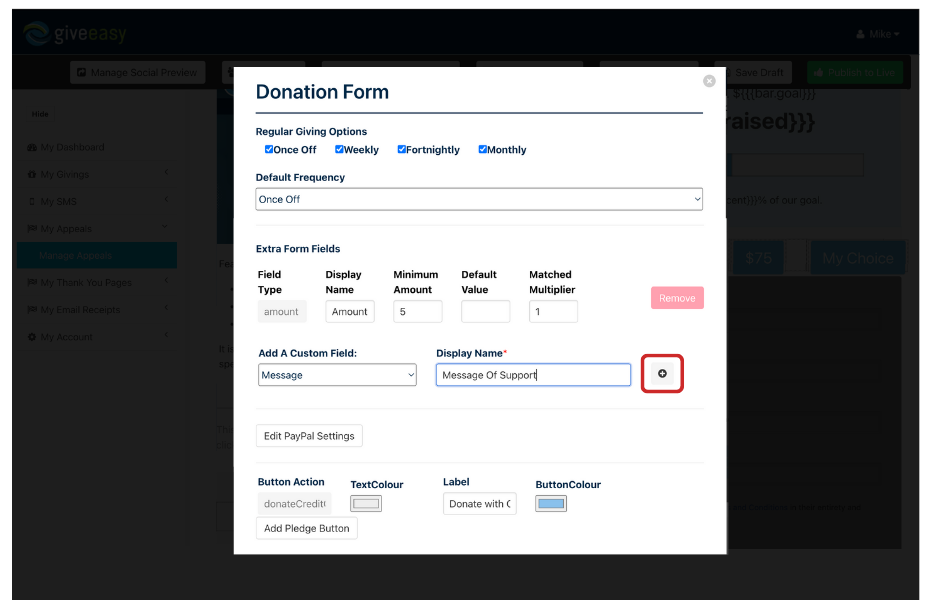 How To Add Comments To Your Donation Form – GiveEasy